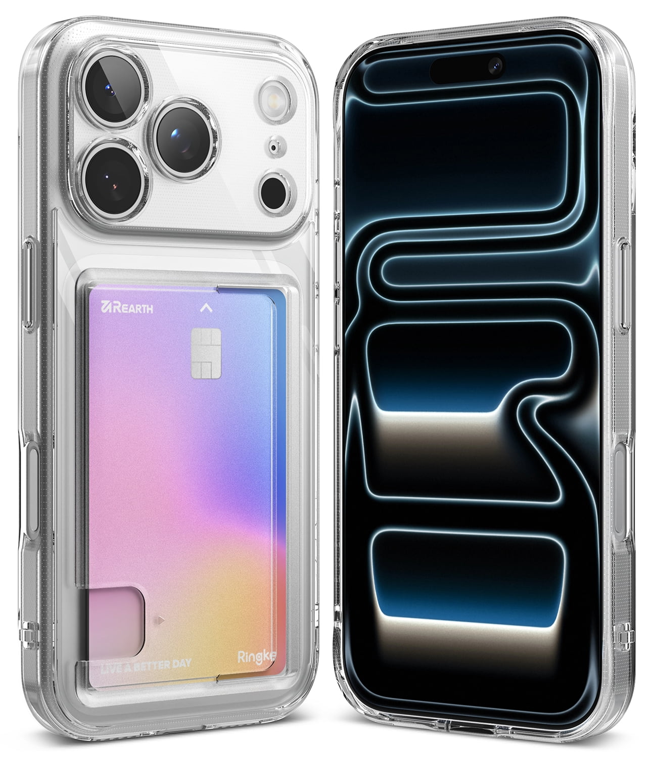 Ringke Fusion Card [Built-in Card Storage] for iPhone 17 Pro Case, Slim ...