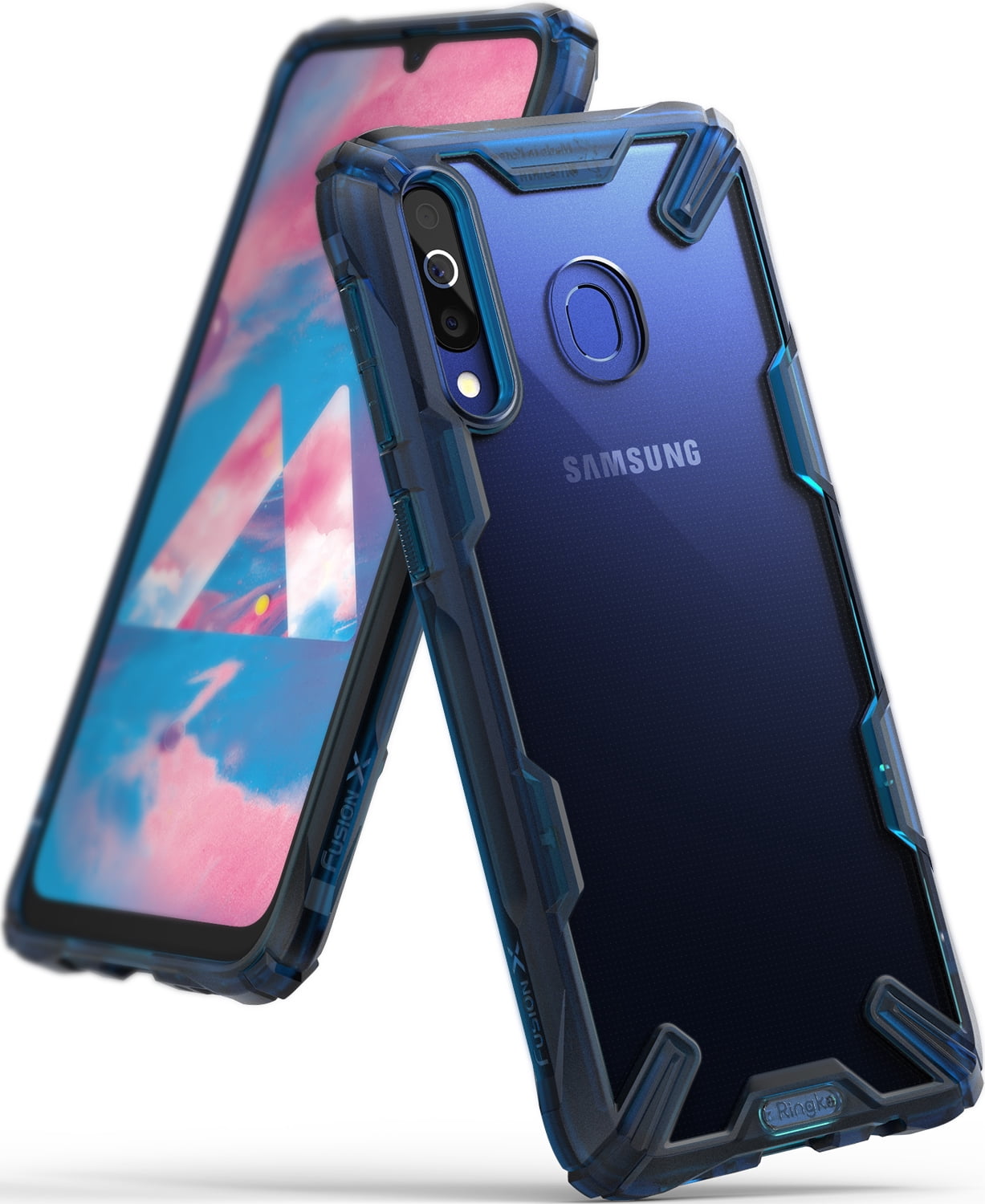 Ringke Fusion-X Case Compatible with Samsung Galaxy M30, Transparent ...