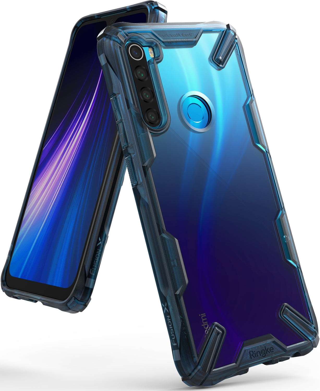 Ringke Fusion-X Case Compatible with Xiaomi Redmi Note 8, Transparent ...