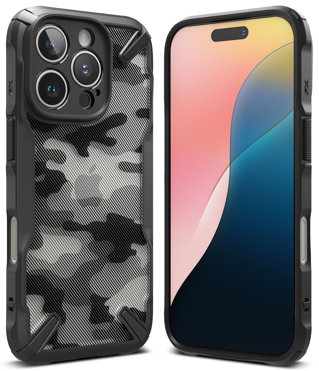 Ringke Fusion-X for iPhone 16 Pro Max Case, Camouflage Military Design ...