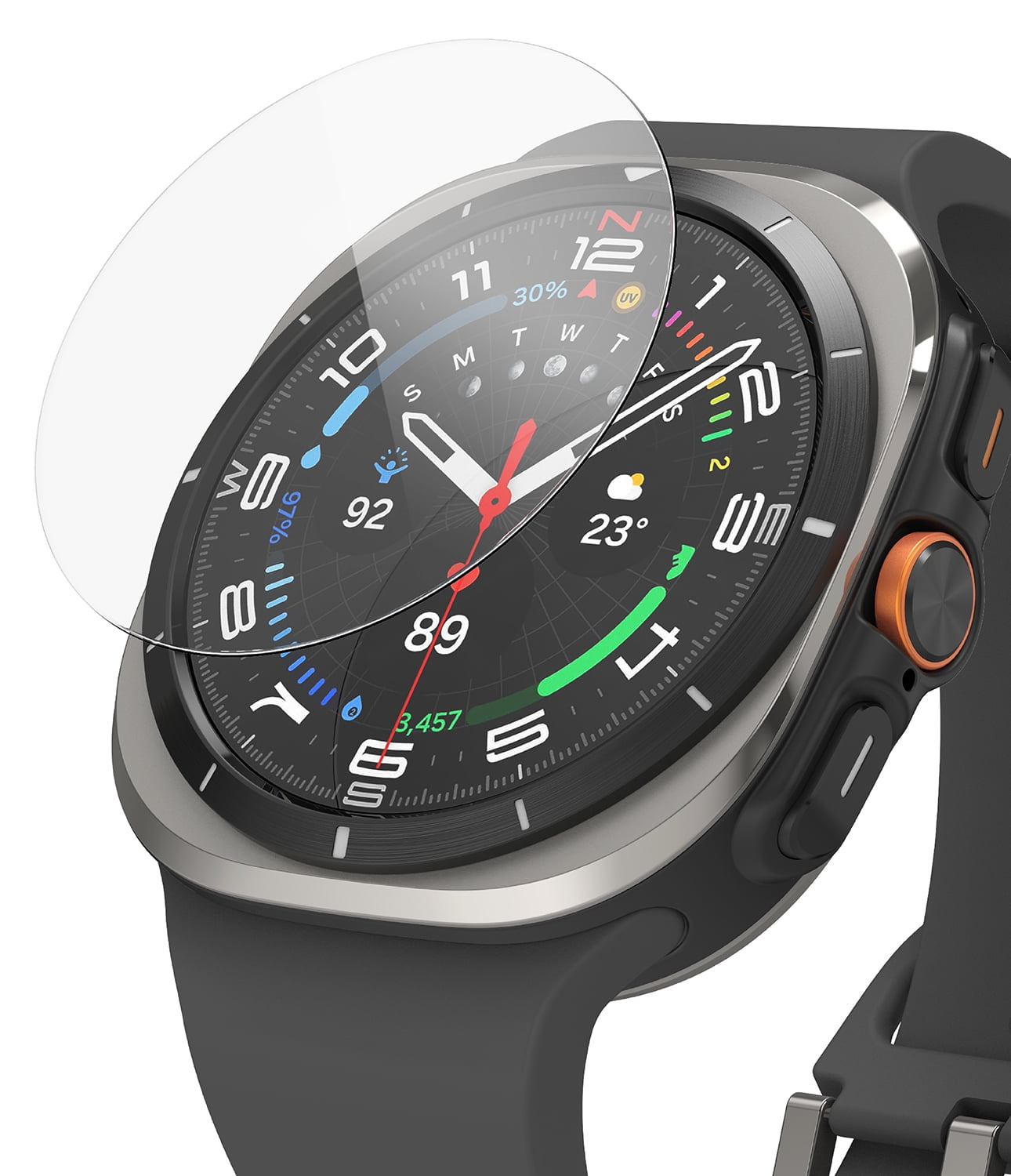 Ringke Galaxy Watch Ultra [Glass] Tempered Glass Anti-Scratch Clear ...