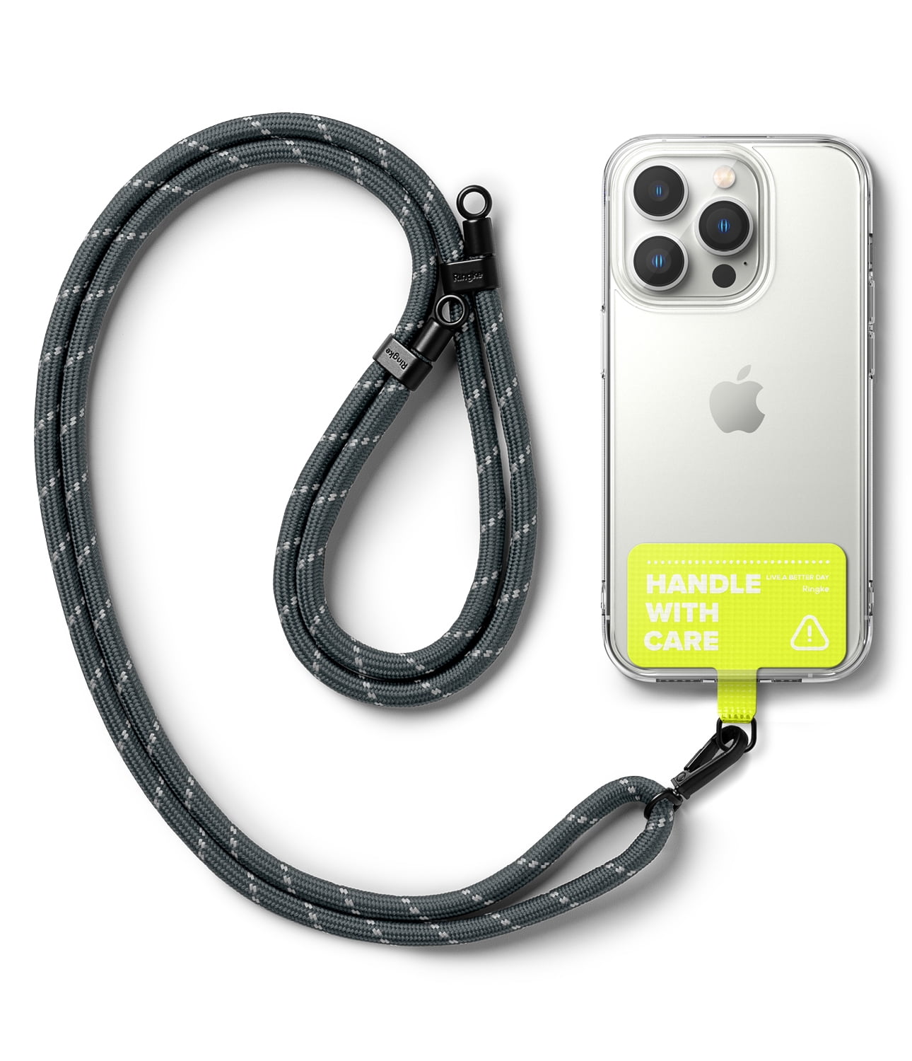 Ringke Holder Link Tarpaulin Neon Green [Strap + Phone Tether Tab] for ...
