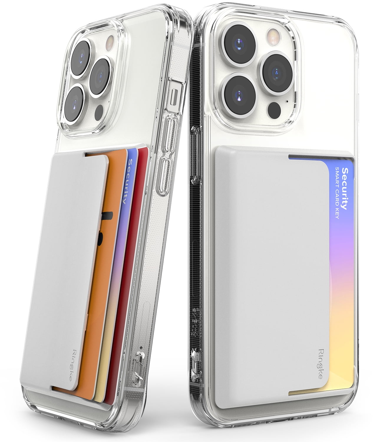 Ringke Side Slot Card Holder Compatible with iPhone Galaxy Smartphones ...