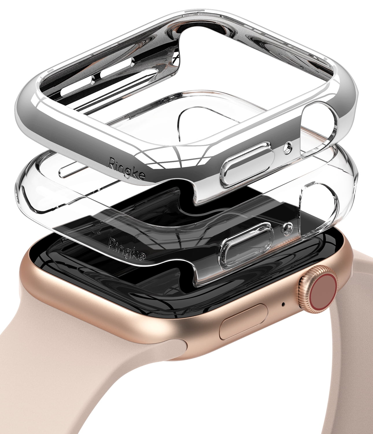 Ringke Slim Case [2 Pack] Compatible with Apple Watch Series 6/5/4/SE ...