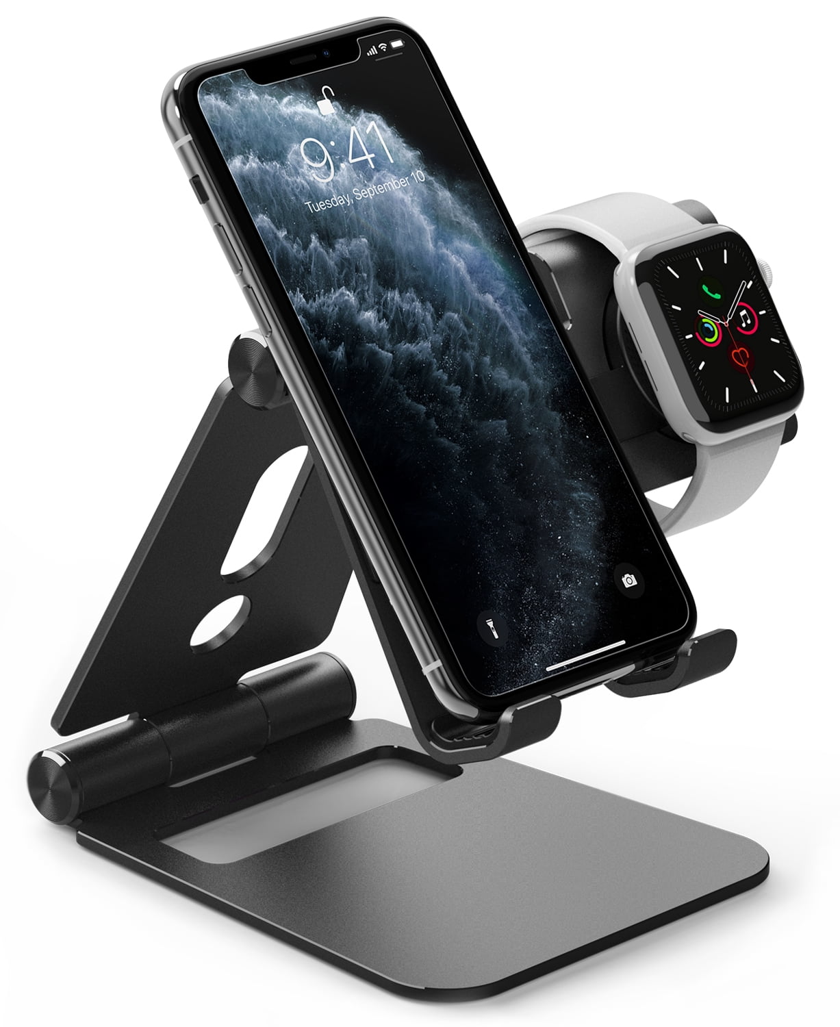 Ringke Super Folding Stand, 2 in 1 Smartphone & Smartwatch Holder ...