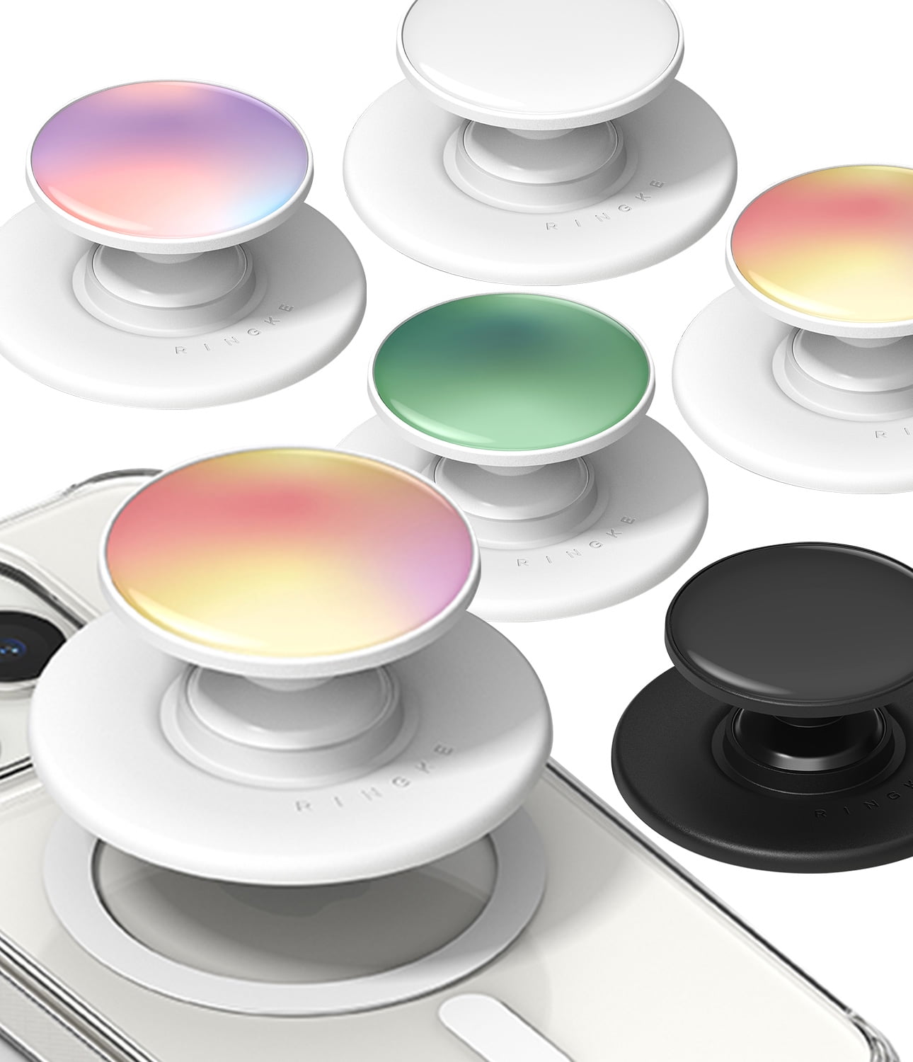 Ringke Universal [Tok Magnetic] Glossy Lightweight Slim Grip Folding ...