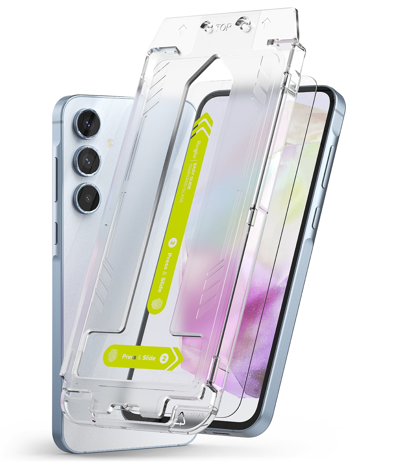Ringke for Samsung Galaxy A35 5G Shatterproof [Easy Slide Tempered ...
