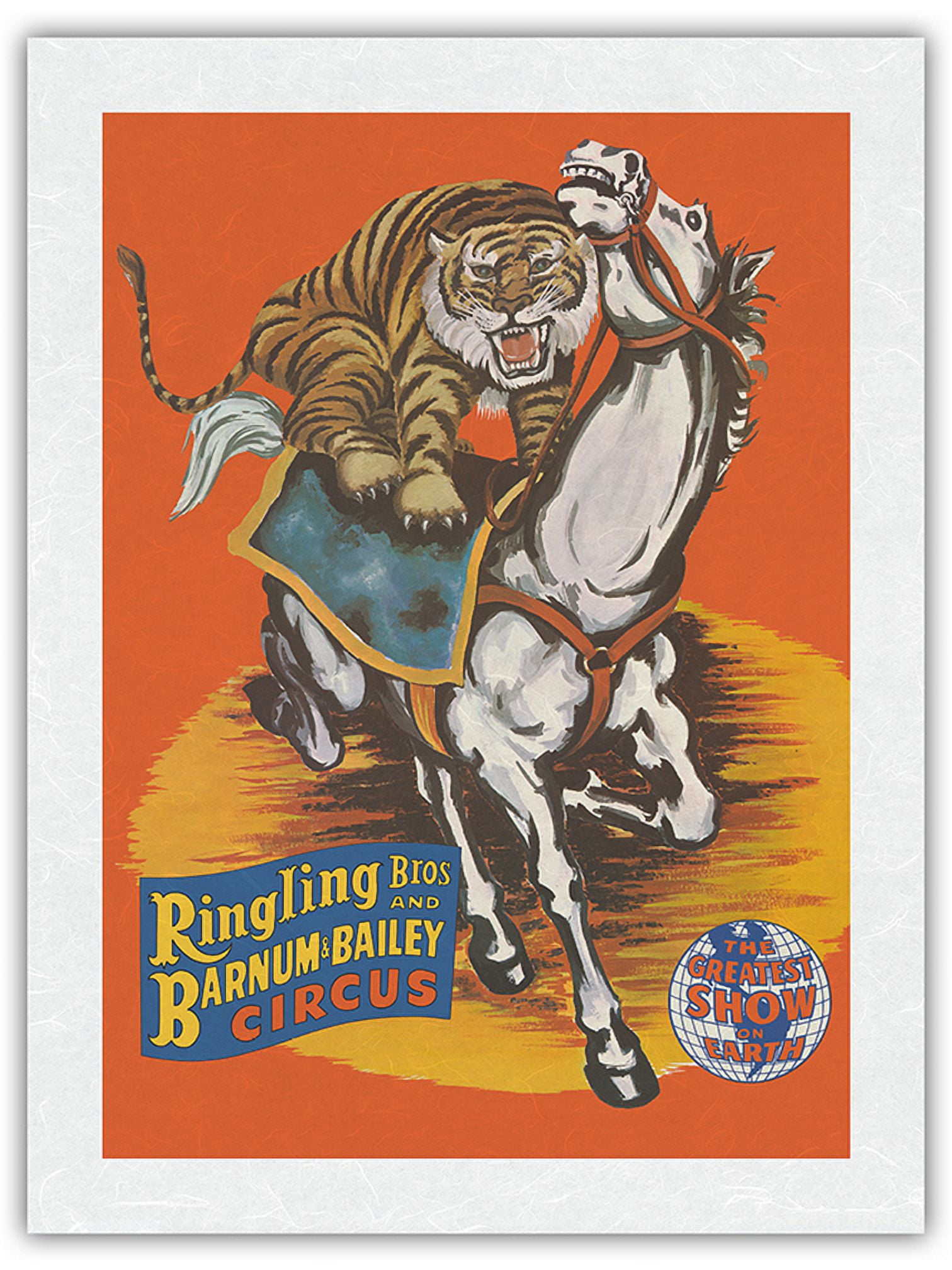 Ringling Bros and Barnum & Bailey Circus - Tiger On Horse - Vintage ...