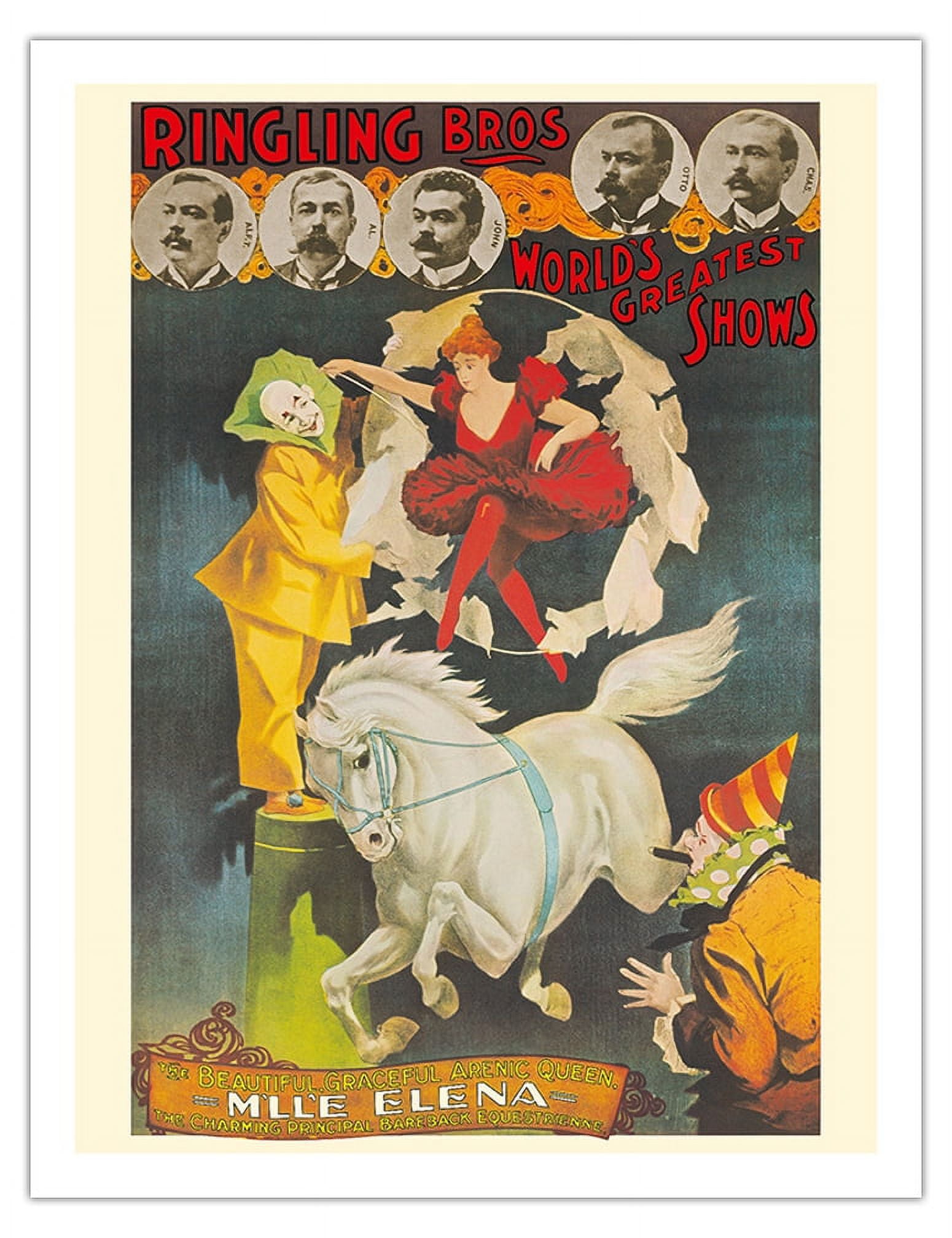 Ringling Brothers Circus - World’s Greatest Shows - Bareback Horse ...
