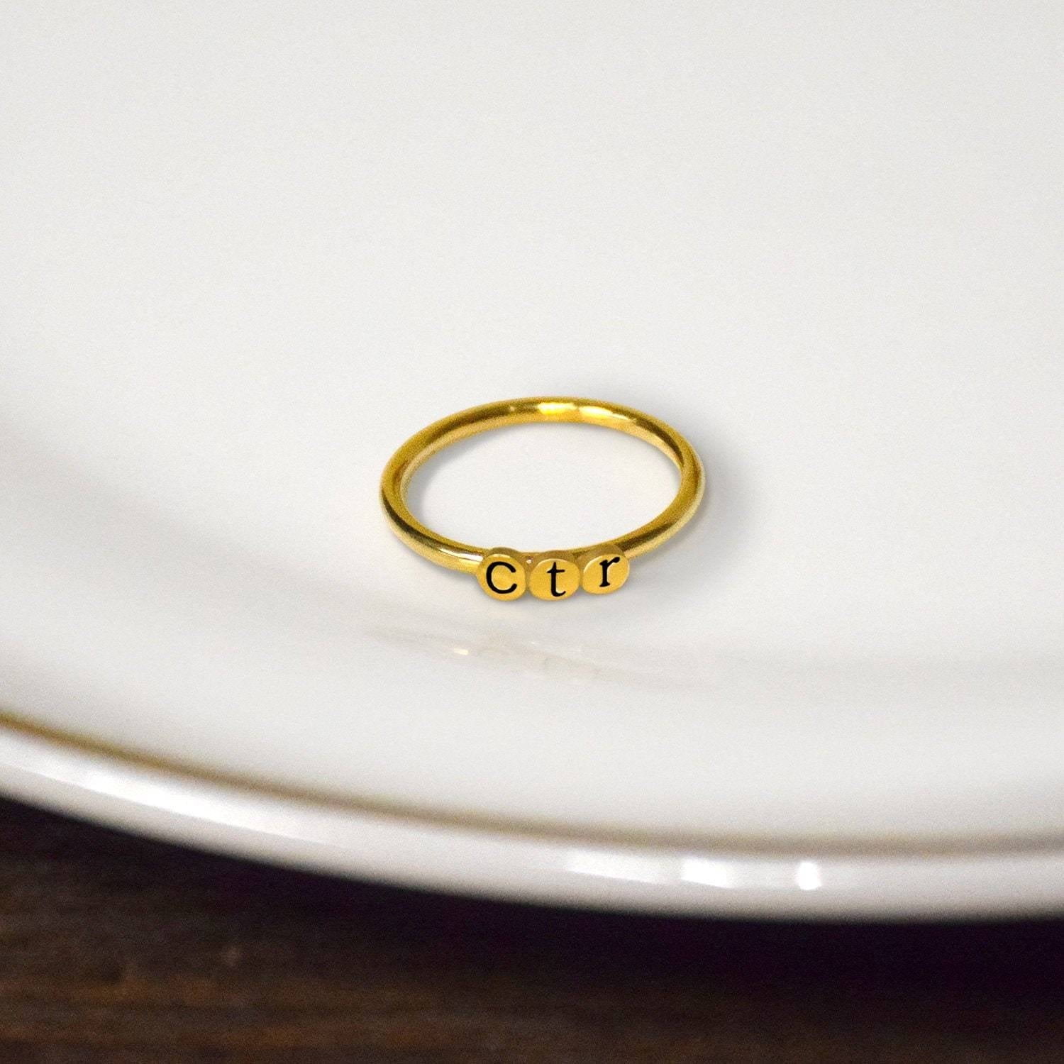 Ringmasters Dainty Gold Colored Stainless Steel Choose the Right CTR ...