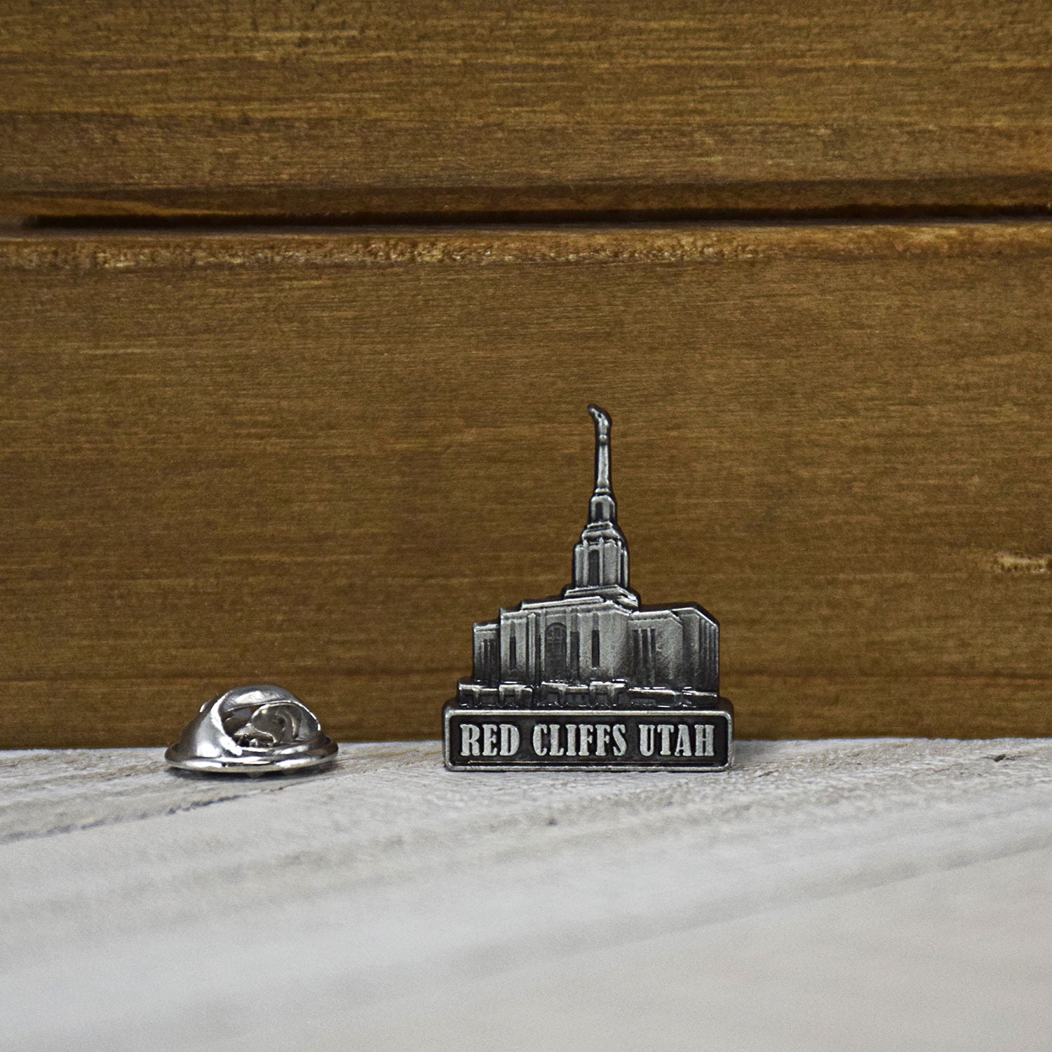 Ringmasters Red Cliffs Utah Temple 3/4" Antique Silver Pin - Walmart.com