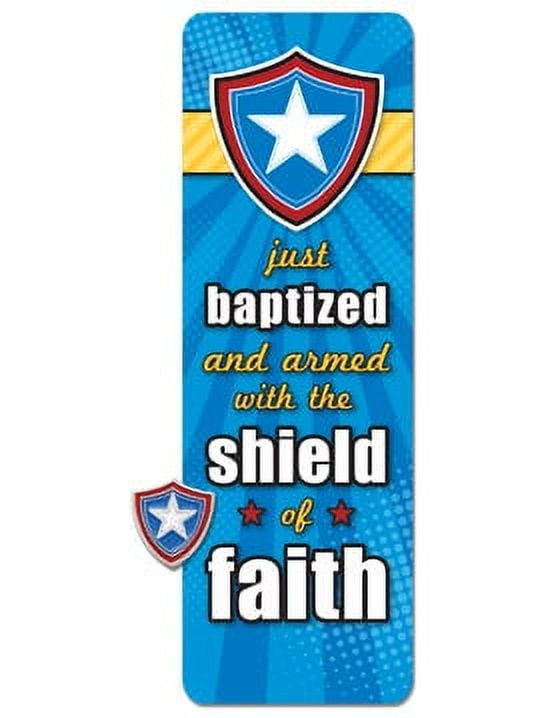 Ringmasters Shield of Faith Pin and Bookmark Baptism Gift - Walmart.com