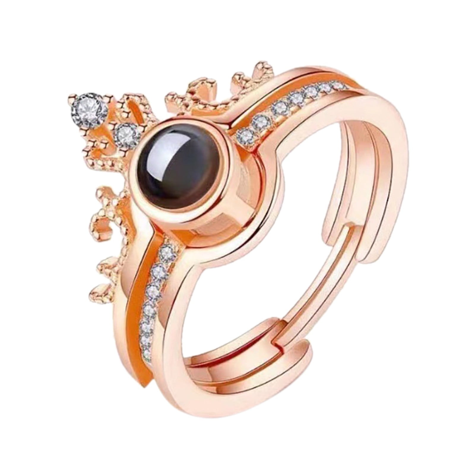 Rings 2 in 1 I Love You Ring 100 Languages Custom Name Projection Ring ...