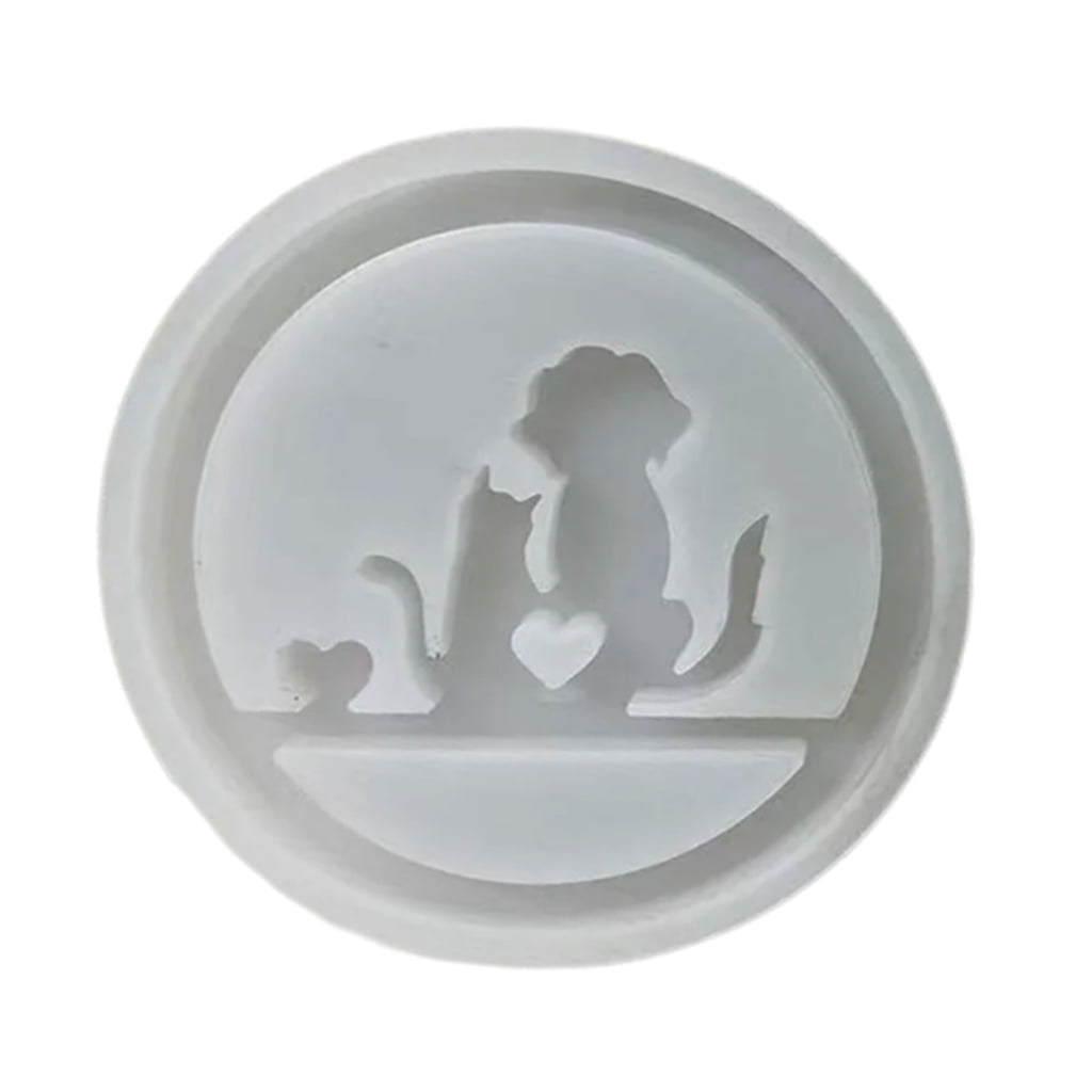 Rings Cats Dog Candlestick Silicone Molds Candle Holder Molds Plaster Molds - Walmart.com
