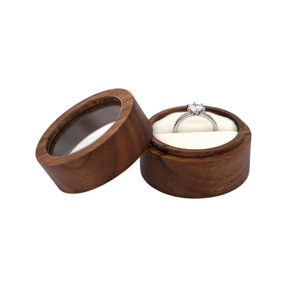 Rings Display Case Jewellery Organiser Storage Chest Wedding Rings Box ...