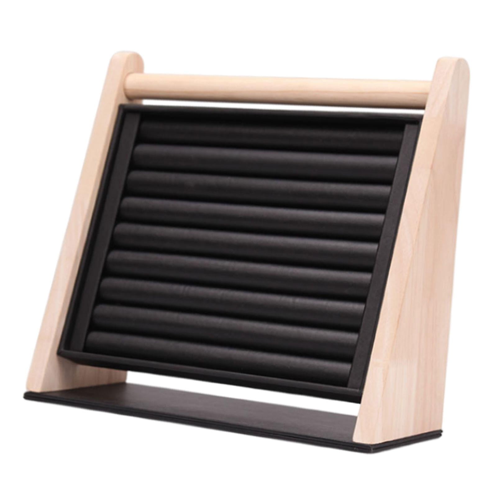 Rings Display Stand Tray 9 PU Leather Slots Inserts for Rings Studs ...