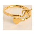 Rings For Daughter Delicate Initial Heart Ring Personal Keepsake ...