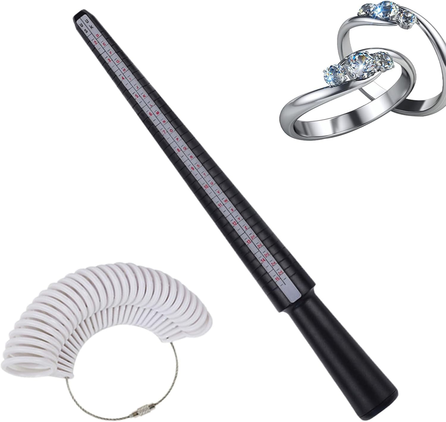 Rings Gauges Finger Sizer | Finger Gauges Jewelry Sizers for Rings Size Measuring - Finger Size ...