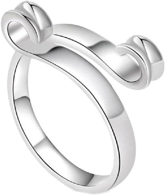 Rings Loop Crochet Knitting Adjustable Guide Metal Wire Finger Holder ...