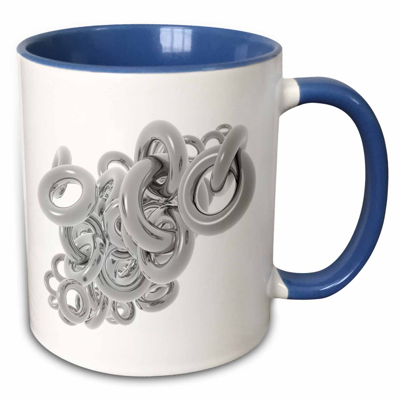 3drose, Rings of Silver Abstract Conglomeration of Interconnected ...