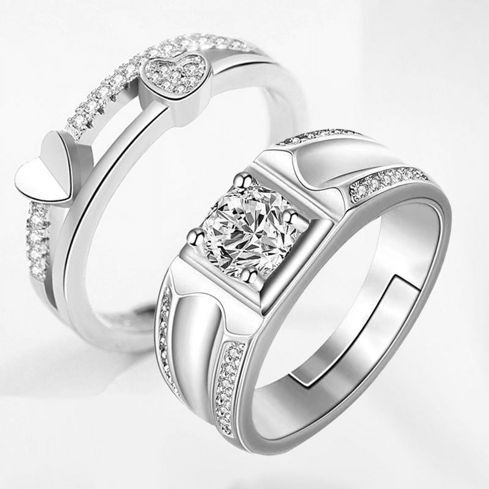Rings Opening Wedding Simulation Diamond Ring - Walmart.com