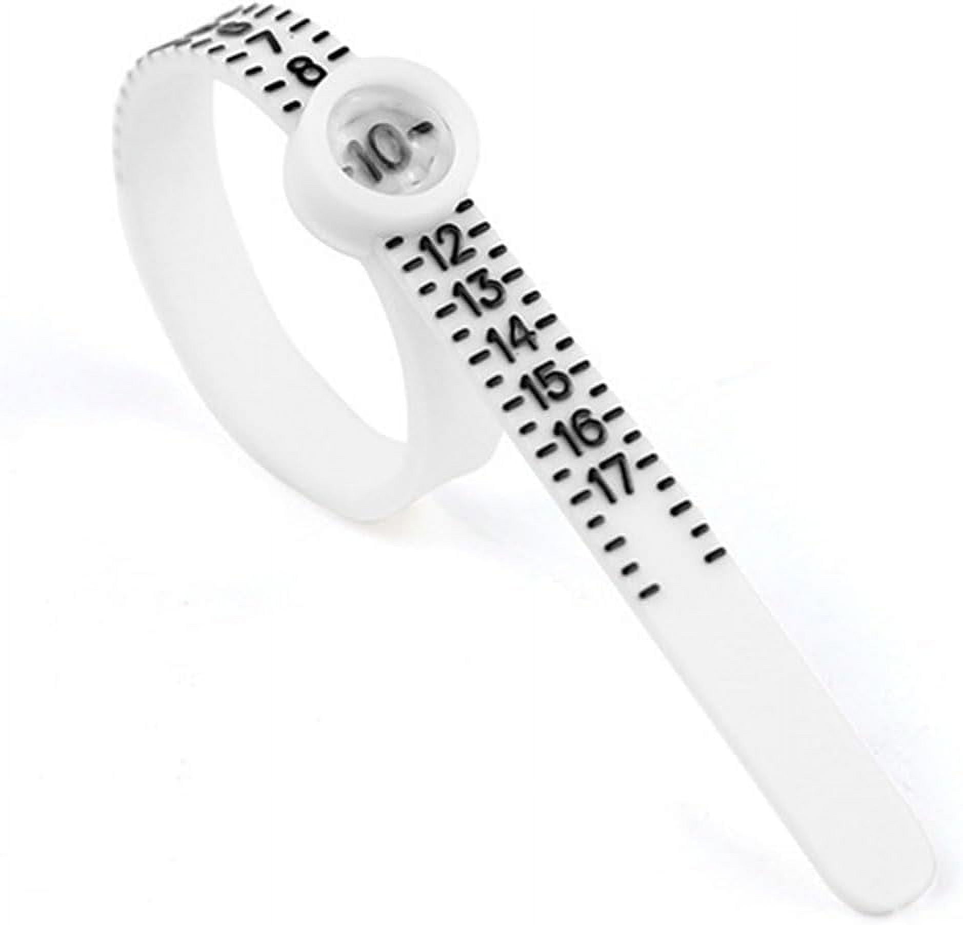 Rings Size Measuring Tools Black And White Reusable Finger Size Meter ...
