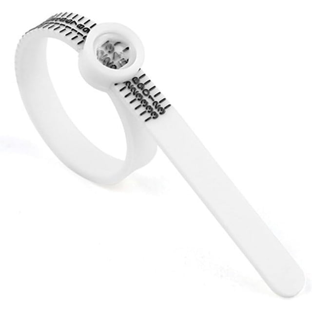 Rings Size Measuring Tools Black And White Reusable Finger Size Meter ...