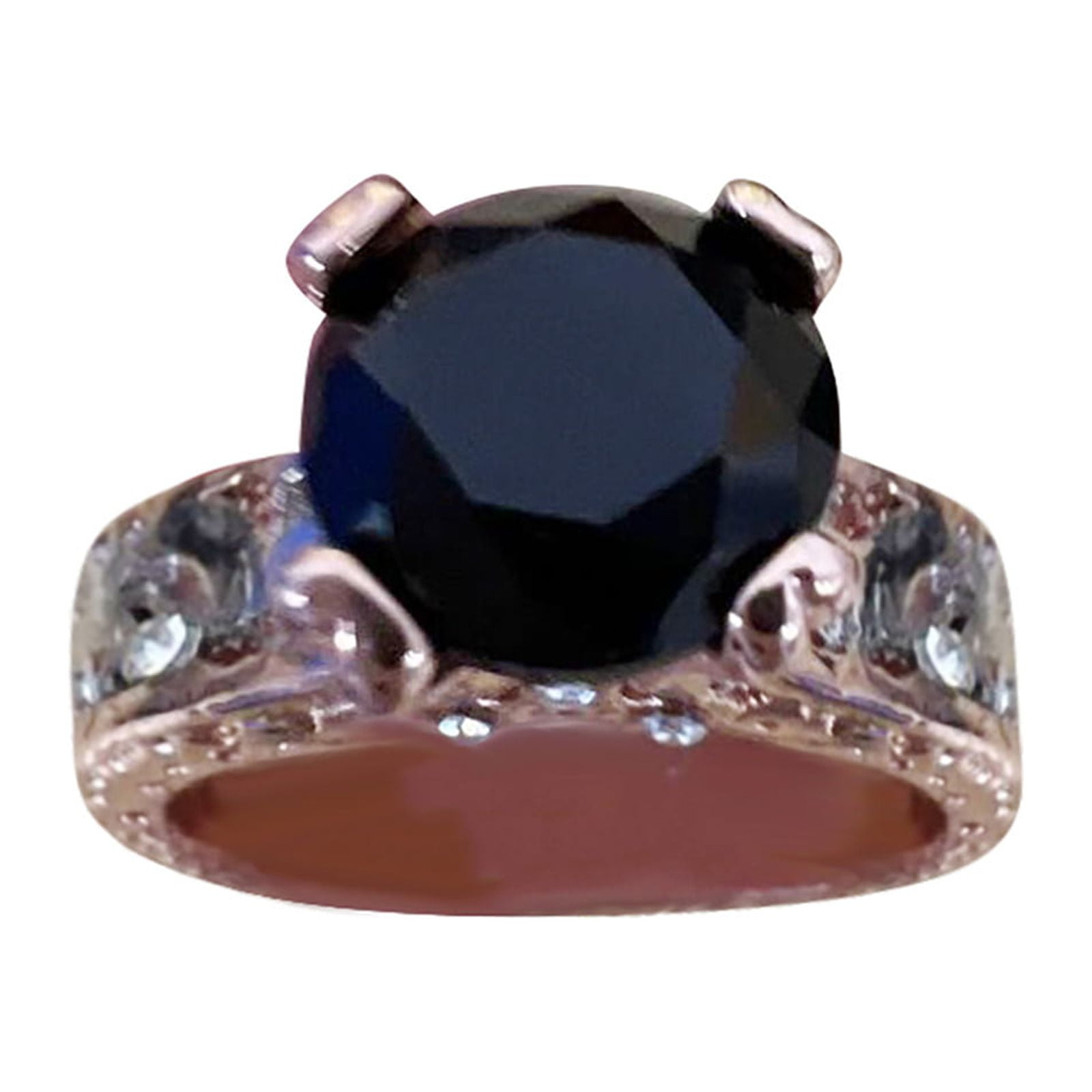 Rings for Women Color Separation Rose Gold Ring Fashion Luxury Wedding ...