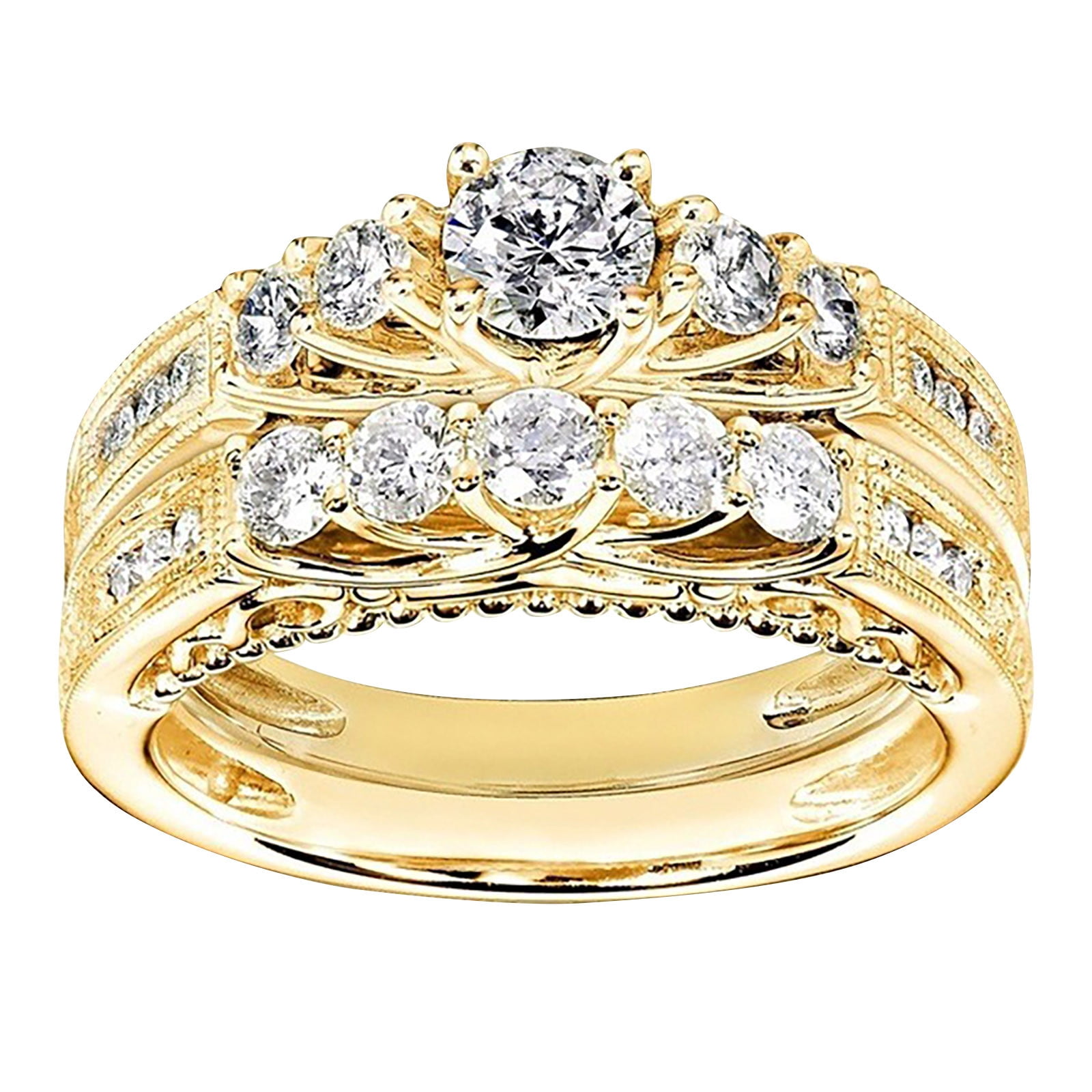 Rings for Women Adjustable Couple's Ring With For Women Fashion Jewelry ...