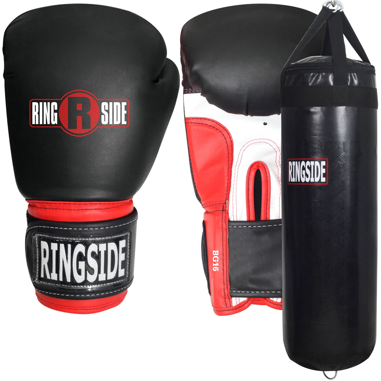 Free Shipping! Ringside Boxing Home Workout Bundle - Small, Black/Red ...