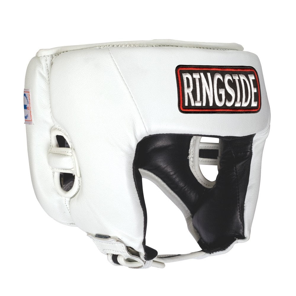Ringside Competition-Like Open Face Sparring Headgear Large White ...
