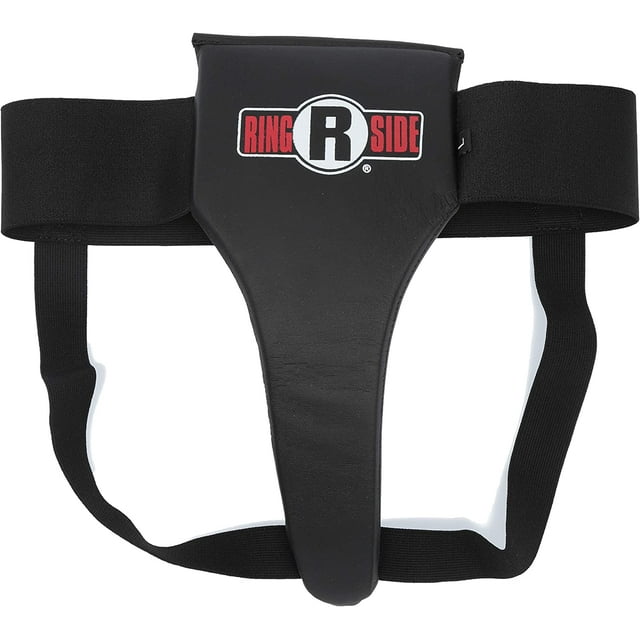 Ringside Female Boxing Groin Protector Medium Black Leather with ...