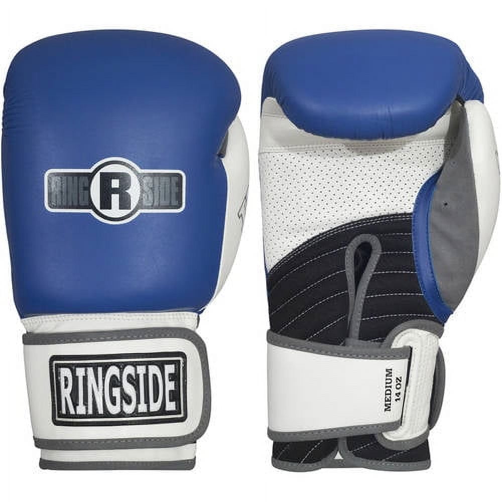 Free Shipping! Ringside IMF Tech Boxing Bag Gloves Blue with Perforated ...