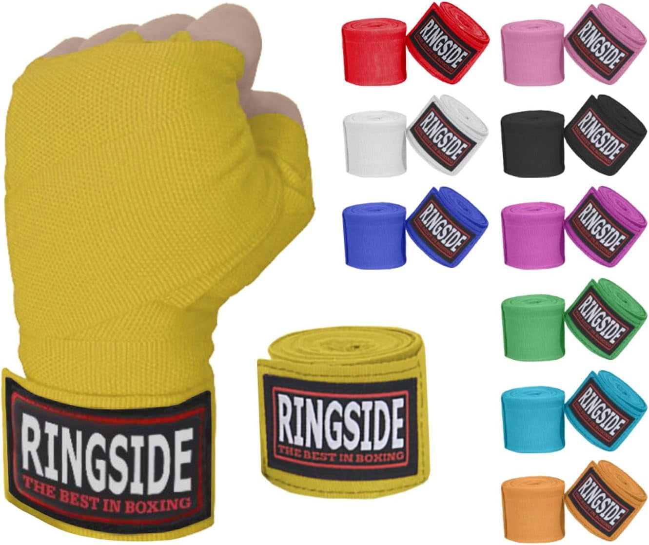 Ringside Mexican-Style Boxing Handwraps - 180 - Cotton, 2 Wide ...