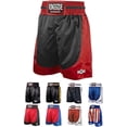 Ringside Pro-Style Boxing Trunks - Medium Black/Red - Satin Fabric ...