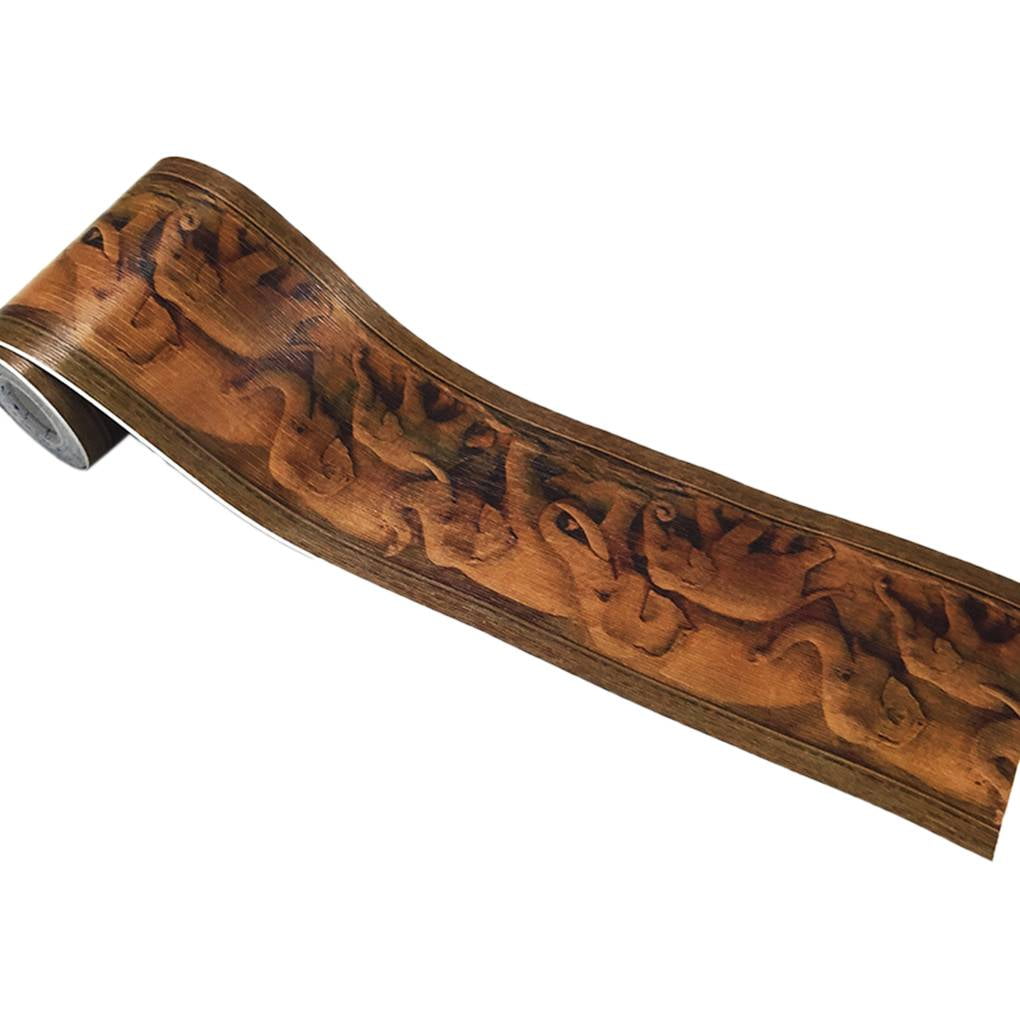 Rinhoo Home Luxurious Decoration Bathroom PVC Waterproof Wall Tiles Border Wallpaper Sticker ...