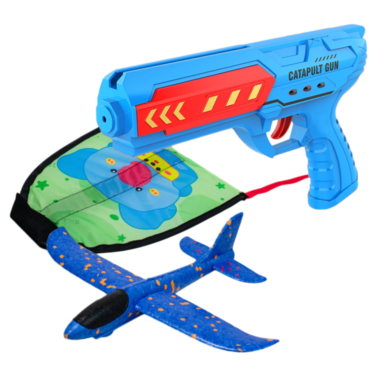 Rinidicen airplane gun toy 9.4 inch foam glider 9.6 inch kite 2 flight ...