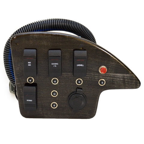 Rinker Boat Dash Rocker Switch Panel 247204 | w/ Breakers Graywood ...