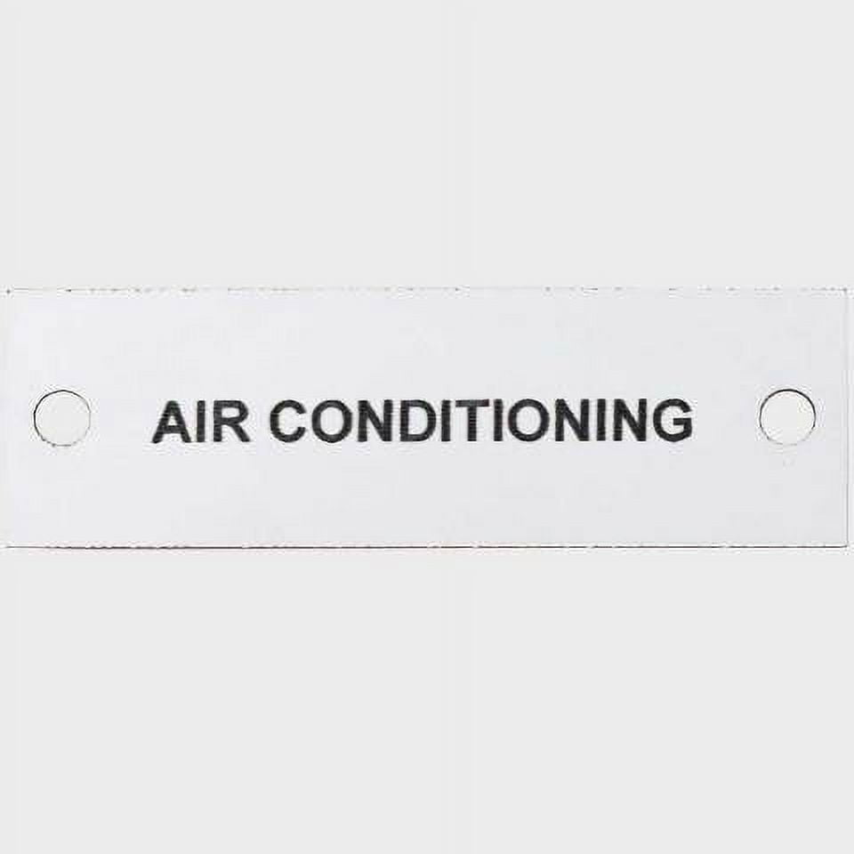 Rinker Boat Air Conditioning Tag | Plastic Emblem - Walmart.com