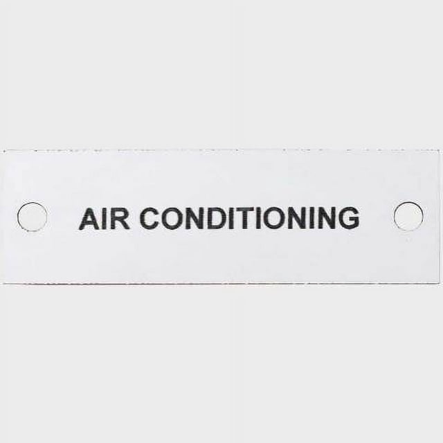 Rinker Boat Air Conditioning Tag | Plastic Emblem - Walmart Business ...