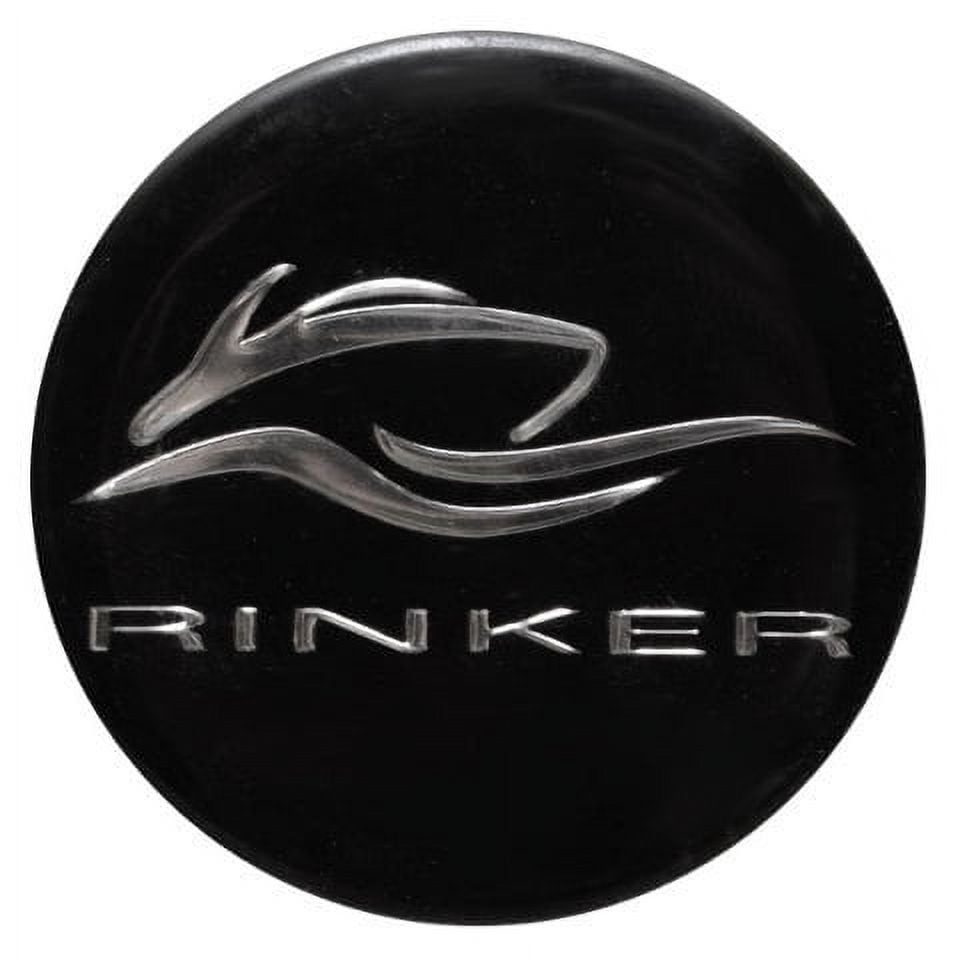 Rinker Boat Badge Decal | Logo Sticker Black 1 5/8 Inch - Walmart.com