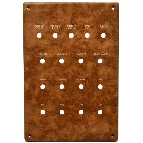 Rinker Boat Blank Breaker Panel 206603A | 300 Woodgrain Plastic ...