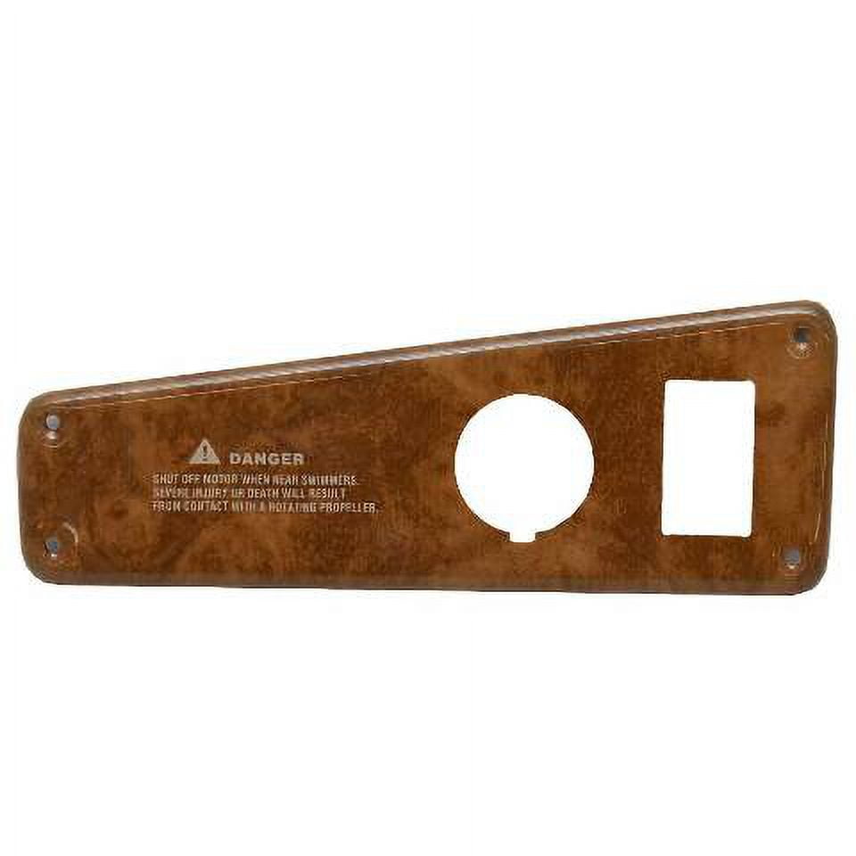 Rinker Boat Blank Ignition Panel 206602C | 270 Woodgrain - Walmart.com