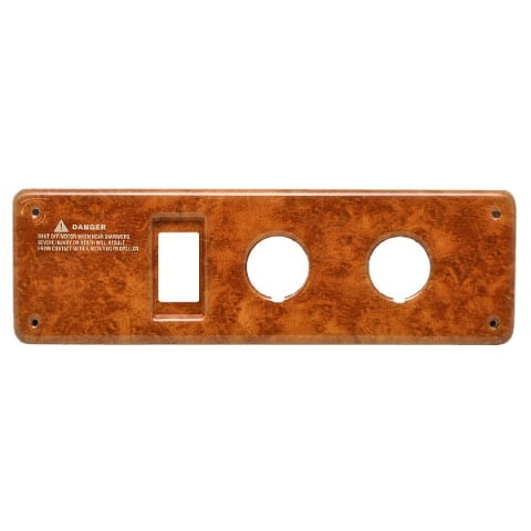 Rinker Boat Blank Switch Panel | 10 3/8 x 3 1/4 Inch Woodgrain 206607C ...