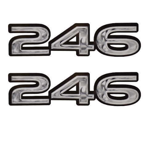 Rinker Boat Brand Decal | 246 White / Gray 6 3/4 x 1 3/4 Inch (Pair ...