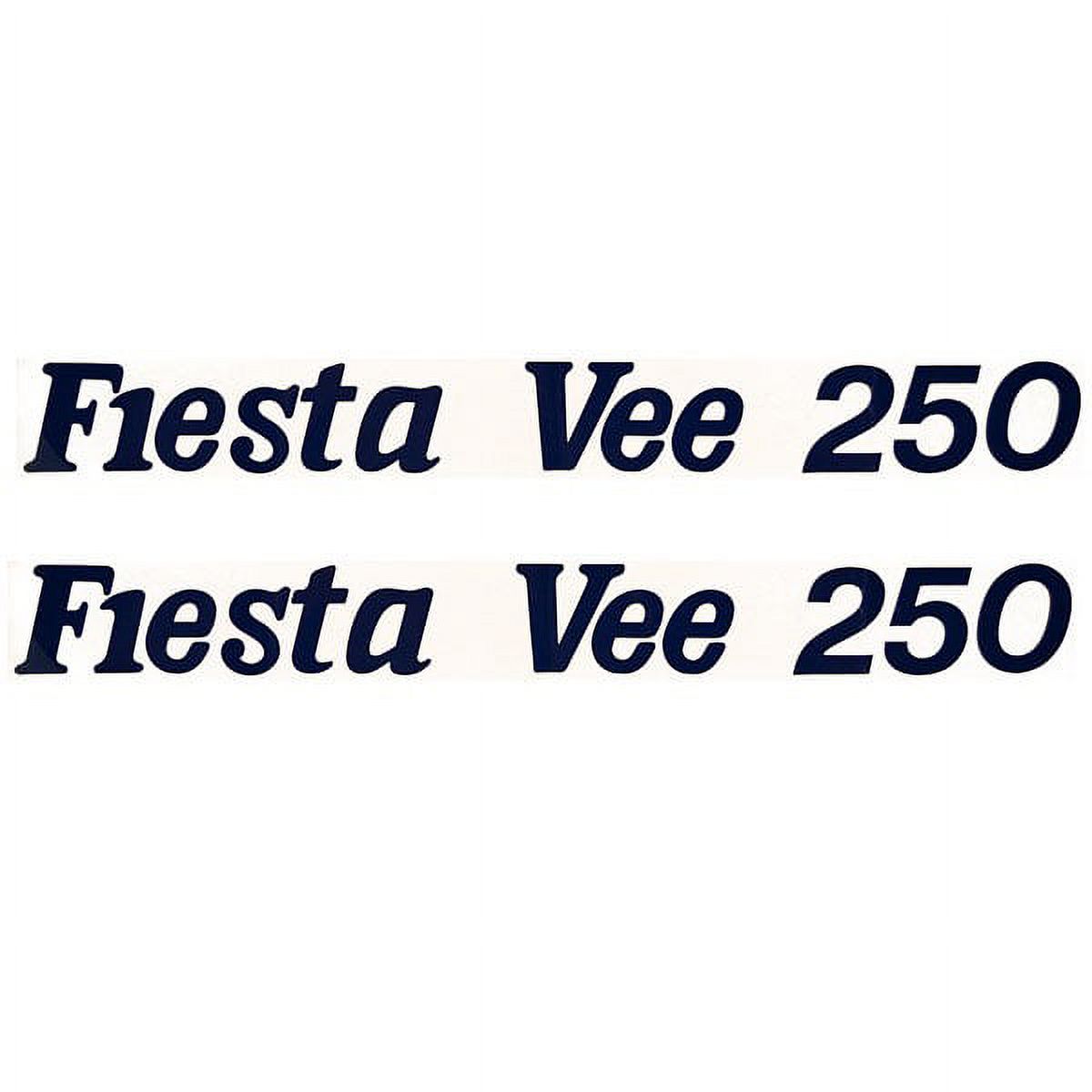 Rinker Boat Brand Emblem Decal | Fiesta Vee 250 Navy Blue (Pair ...