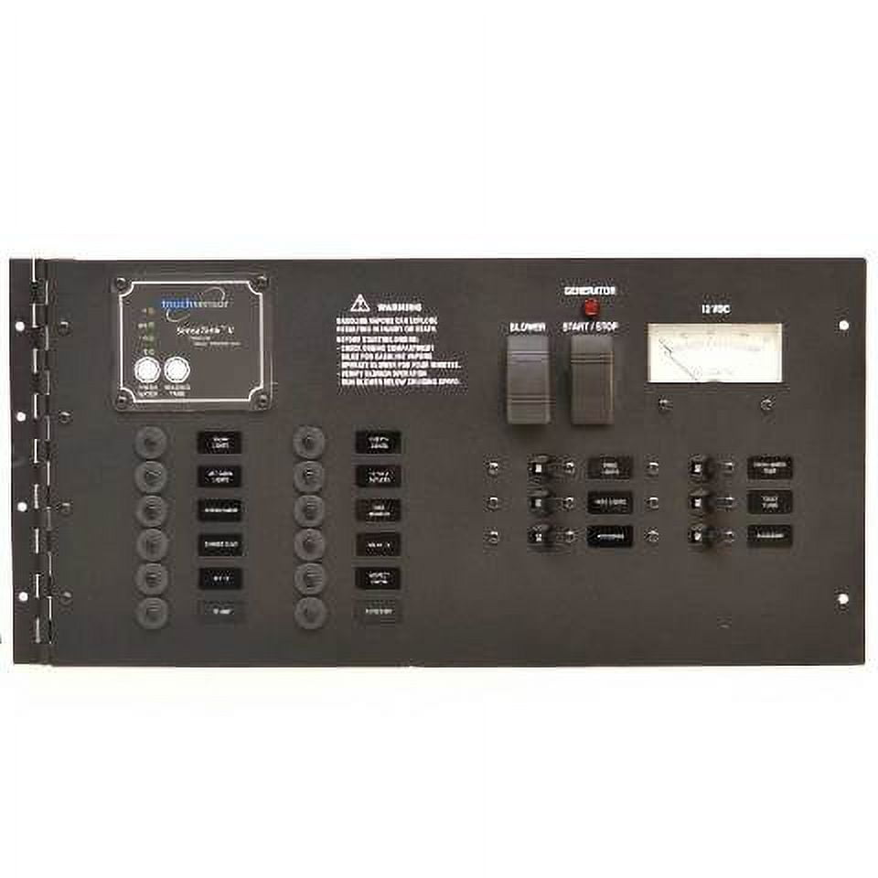 Rinker Boat Breaker Panel | 12V Black 19 x 9 Inch Aluminum - Walmart.com