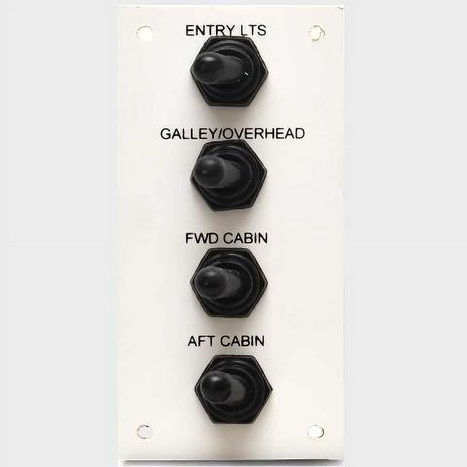 Rinker Boat Cabin Switch Panel 5766593 | White 4 1/2 x 2 1/4 Inch ...