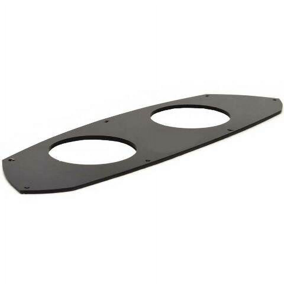 Rinker Boat Gauge Dash Panel Blank | 19 3/4 x 6 5/8 Inch Black Acrylic ...