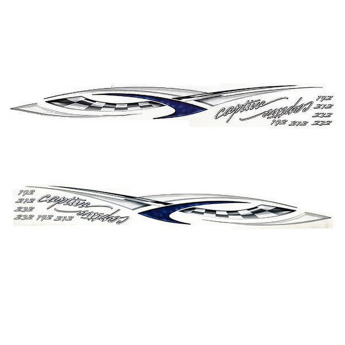 Rinker Boat Graphic Decal | 2002 Captiva 192 212 232 Gray Blue Set ...